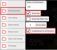 Can I display my facility's Myzone leaderboard in the software?