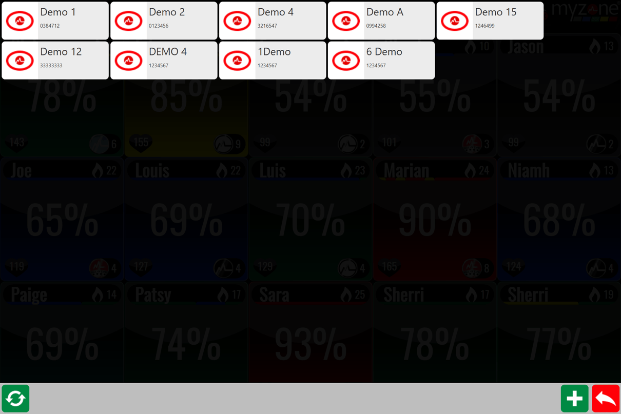 Can I set up Demo Belts to use with Myzone?