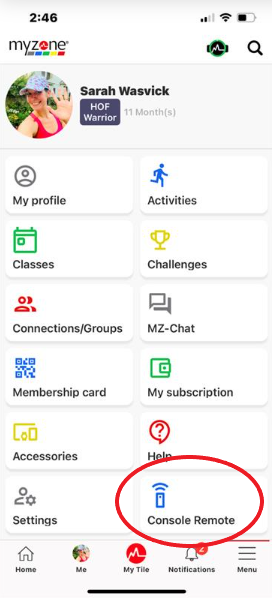 Controlling your Myzone software with a smartphone, tablet or other PC