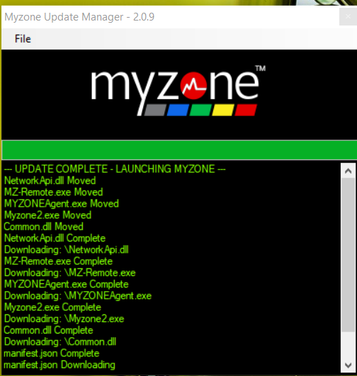 How to update your Myzone software