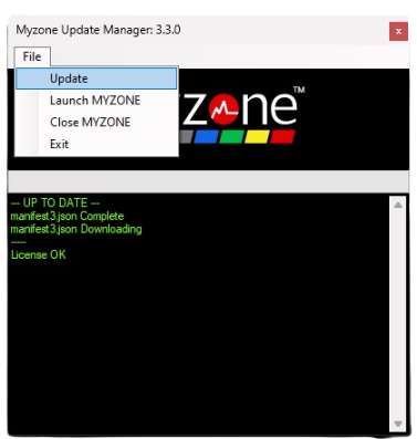 How to update your Myzone software